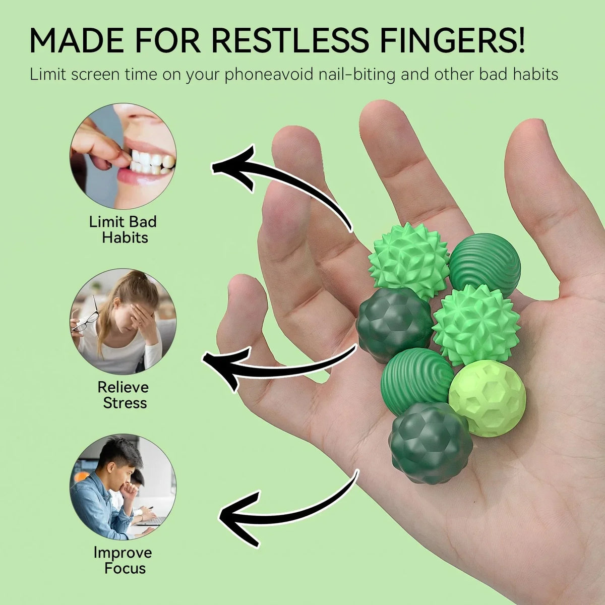 Silicone Magnetic Fidget Balls – Best Desk Toy for Focus & Stress ...