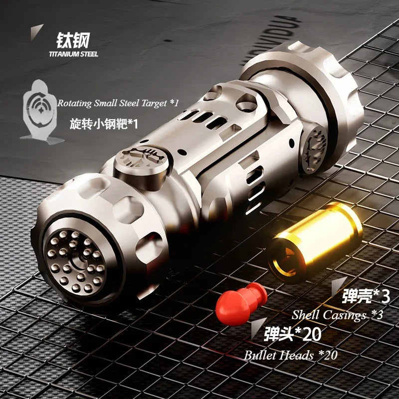 Mini Metal EDC Shell-Ejecting Fidget Blaster | Stress Relief Toy ...